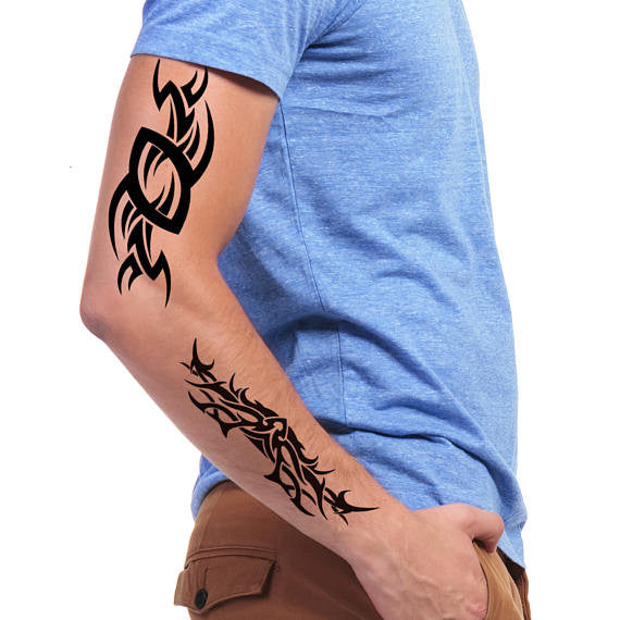 Supperb Large Temporary Tattoos - Tribal Art tattoos – supperbtattoo